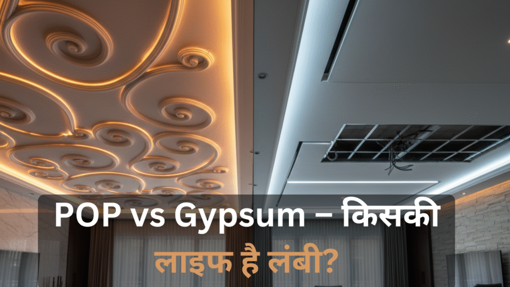 POP vs Gypsum Ceiling – Kiski Life Zyada?