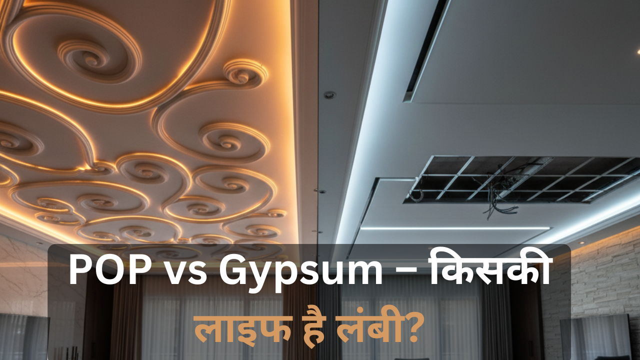 POP vs Gypsum Ceiling – Kiski Life Zyada?